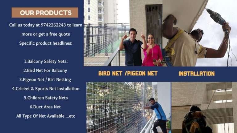 Durga Bird Netting Service - Safety Nets For Balcony - Pigeon Net Near ...